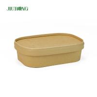 China Custom 750ml Disposable Kraft Paper Soup Bowl Eco Friendly Food Grade for Hotel Household Takeaway for sale