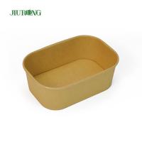 China Food Grade Biodegradable Paper Bowl 1000ml Eco Friendly Disposable Takeaway Container for sale