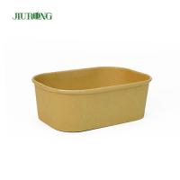 China Food Grade Biodegradable Paper Bowl 1000ml Eco Friendly Disposable Takeaway Container for sale