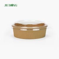 China Eco Friendly Biodegradable Paper Bowl 1500ml for Hamburger Bread Food Packaging for sale