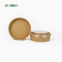 China Eco Friendly Biodegradable Paper Bowl 1500ml for Hamburger Bread Food Packaging for sale