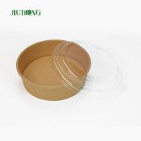 China Eco Friendly Biodegradable Paper Bowl 1500ml for Hamburger Bread Food Packaging for sale