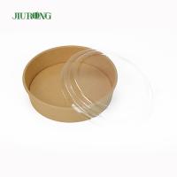 China Microwavable Biodegradable Paper Bowl 1100ml Greaseproof with Lids Custom Kraft for sale