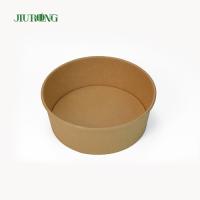 China Biodegradable Paper Bowl 750ml with PET Lid Food Grade Waterproof Custom Eco Friendly Disposable for sale