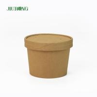 China 26OZ UV Coating Disposable Paper Bowls for Hot Food Biodegradable Soup Bowl with Lid for sale