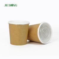 China PLA Coating Biodegradable Paper Bowl 32oz Eco Friendly Disposable Soup Container with Lids for sale