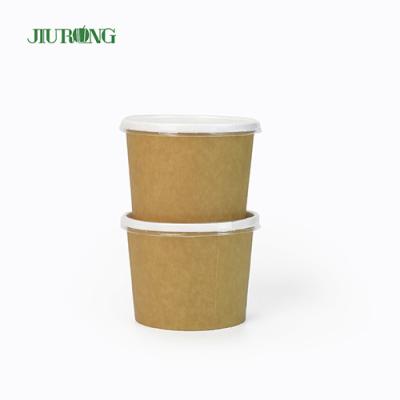 China Food Grade Biodegradable Paper Bowl 30 Oz Recyclable Ice Cream Cup Custom Size for sale