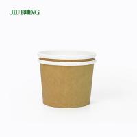 China Food Grade Biodegradable Paper Bowl 30 Oz Recyclable Ice Cream Cup Custom Size for sale