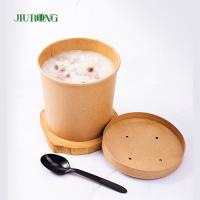 China Disposable Biodegradable Paper Bowl With Lid for sale