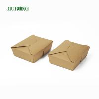 China ECO Friendly Biodegradable Paper Container Box 800ml Custom Logo for sale