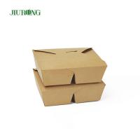 China ECO Friendly Biodegradable Paper Container Box 800ml Custom Logo for sale