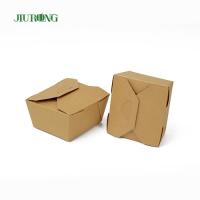 China Unbleached Kraft Biodegradable Paper Container 1080ml Food Grade for sale