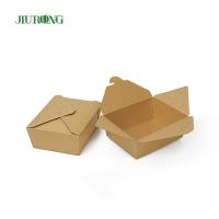 China Jiurong Folding Biodegradable Disposable Paper Containers With Lids for sale
