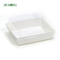 China F Flute Recycled Kraft Paper Burger Container 30000pcs MOQ Custom Logo for sale