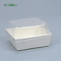 China F Flute Recycled Kraft Paper Burger Container 30000pcs MOQ Custom Logo for sale
