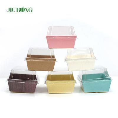 China Recycled Biodegradable Kraft Paper Burger Container F-Flute 500ml Custom Logo for sale