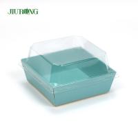 China SGS Certified CMYK Kraft Disposable Food Containers 7 Sizes Eco Friendly for sale