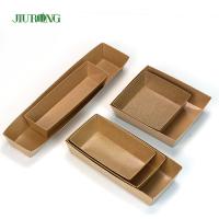 China Oilproof Corrugated Biodegradable Paper Container 135mm Length For Donuts for sale