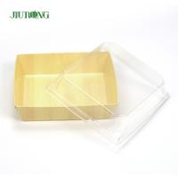 China Recycled Biodegradable Paper Sushi Tray 180mm Food Grade Eco Friendly Container for sale