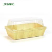 China Recycled Biodegradable Paper Sushi Tray 180mm Food Grade Eco Friendly Container for sale