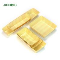 China Recycled Biodegradable Paper Sushi Tray 180mm Food Grade Eco Friendly Container for sale