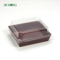 China F Flute Kraft Paper Food Container Biodegradable PET Cover 7 Sizes Custom CMYK for sale