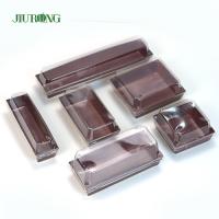China F Flute Kraft Paper Food Container Biodegradable PET Cover 7 Sizes Custom CMYK for sale