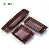 China F Flute Kraft Paper Food Container Biodegradable PET Cover 7 Sizes Custom CMYK for sale