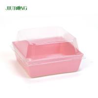 China F Flute Biodegradable Kraft Paper Container 140mm Length for Fast Food Shop for sale