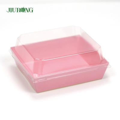 China F Flute Biodegradable Kraft Paper Container 140mm Length for Fast Food Shop for sale