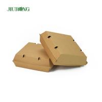 China F Flute Eco Friendly Takeaway Containers 700ml Brown Paper Food Boats Biodegradable for sale