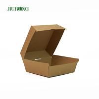 China Eco Friendly Single Tongue Kraft Paper Takeaway Box 1600ml Recyclable Food Packaging for sale