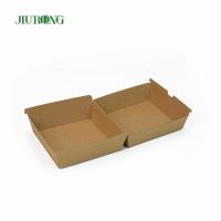 China Eco Friendly Single Tongue Kraft Paper Takeaway Box 1600ml Recyclable Food Packaging for sale