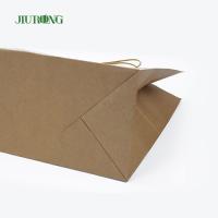 China Take Away SOS Kraft Biodegradable Paper Bag Recyclable BSCI approved for sale
