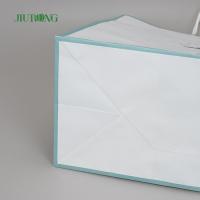 China 280mm Biodegradable White Kraft Recycled Paper Bags with Handles Food Grade for sale