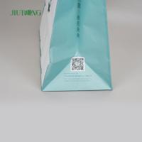 China 280mm Biodegradable White Kraft Recycled Paper Bags with Handles Food Grade for sale