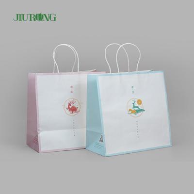 China Custom Biodegradable Brown Kraft Paper Bags 120gsm Food Grade Takeaway SOS Bags for sale