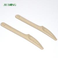 China Custom Biodegradable Disposable Cutlery Sugarcane Bagasse Knife Fork Spoon for sale