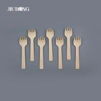 China Custom Biodegradable Disposable Cutlery Wooden Compostable Flatware 140mm for sale