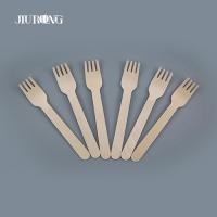 China Custom Biodegradable Disposable Cutlery Wooden Compostable Flatware 140mm for sale