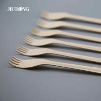 China Custom Biodegradable Disposable Cutlery Wooden Compostable Flatware 140mm for sale