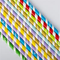 China Smooth 5mm Biodegradable Paper Straw Eco Friendly for sale
