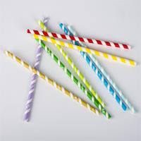 China Smooth 5mm Biodegradable Paper Straw Eco Friendly for sale
