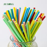 China Custom Biodegradable Paper Straw For Coffee Drink Bendable 150mm for sale