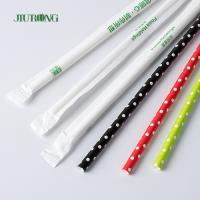China U Shape Paper Drink Straws Food Grade Biodegrad Individually Wrapped for sale