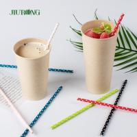 China U Shape Paper Drink Straws Food Grade Biodegrad Individually Wrapped for sale