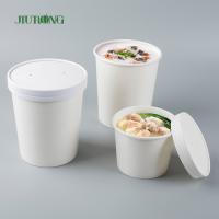 China Kraft Paper Soup Biodegradable Paper Bowl Double PE Coated for sale