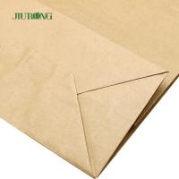 China Flat Handle Take Away White Kraft Paper Bag With Logo Print for sale