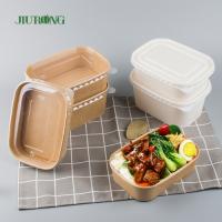 China Disposable Kraft Paper Salad Bowl 750ml with PET Lid Eco Friendly Food Grade Waterproof for sale