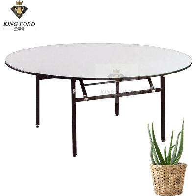 China Laminate Surface Plywood Board Hotel Banquet Table DIA 120*75CM for sale